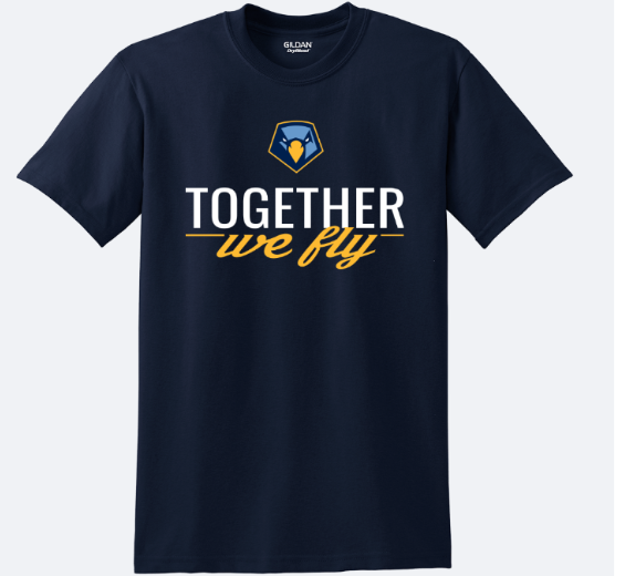 Navy Together We Fly T Shirt – Point University Campus Store